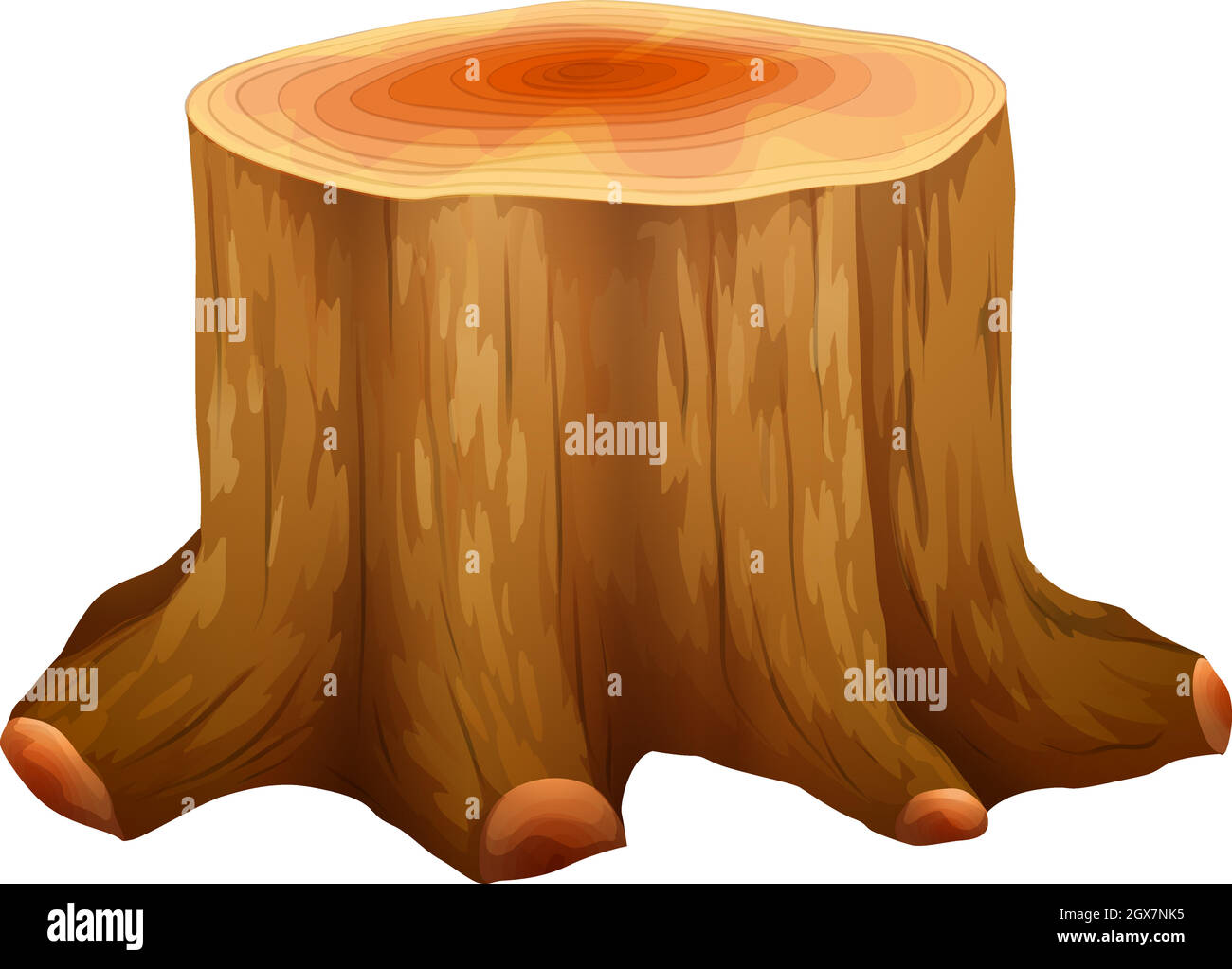 Tree stump cut out Stock Vector Images - Alamy
