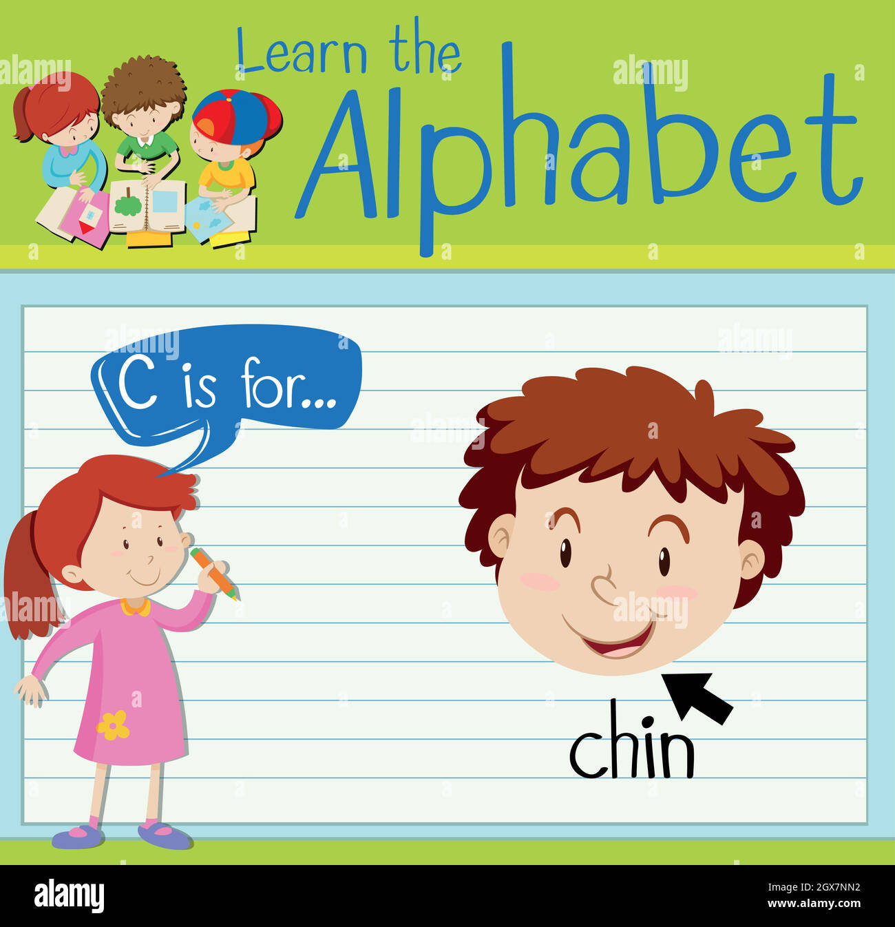 Children chin Stock Vector Images - Alamy