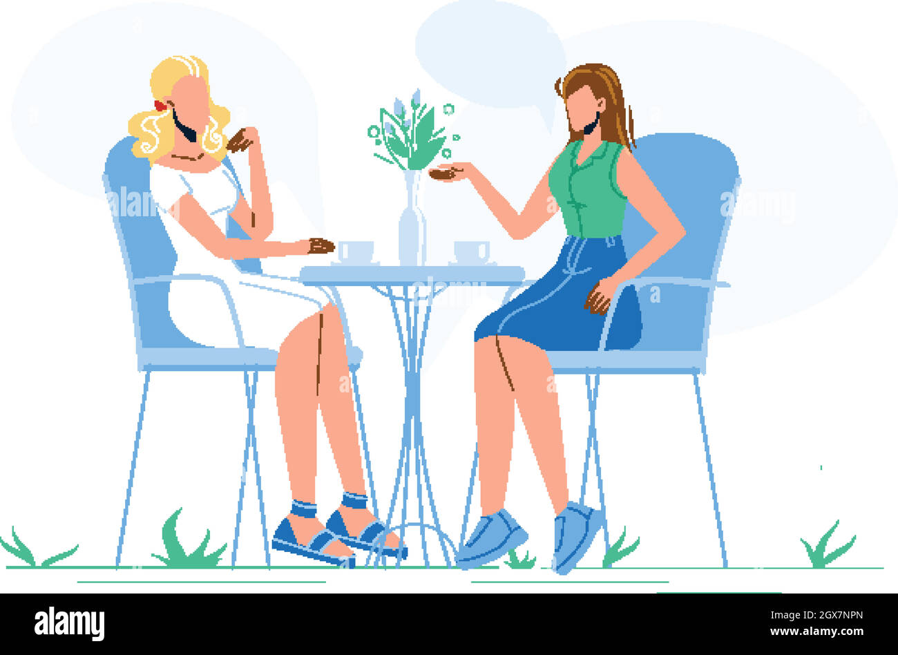 Woman drink coffee drinking Stock Vector Images - Alamy