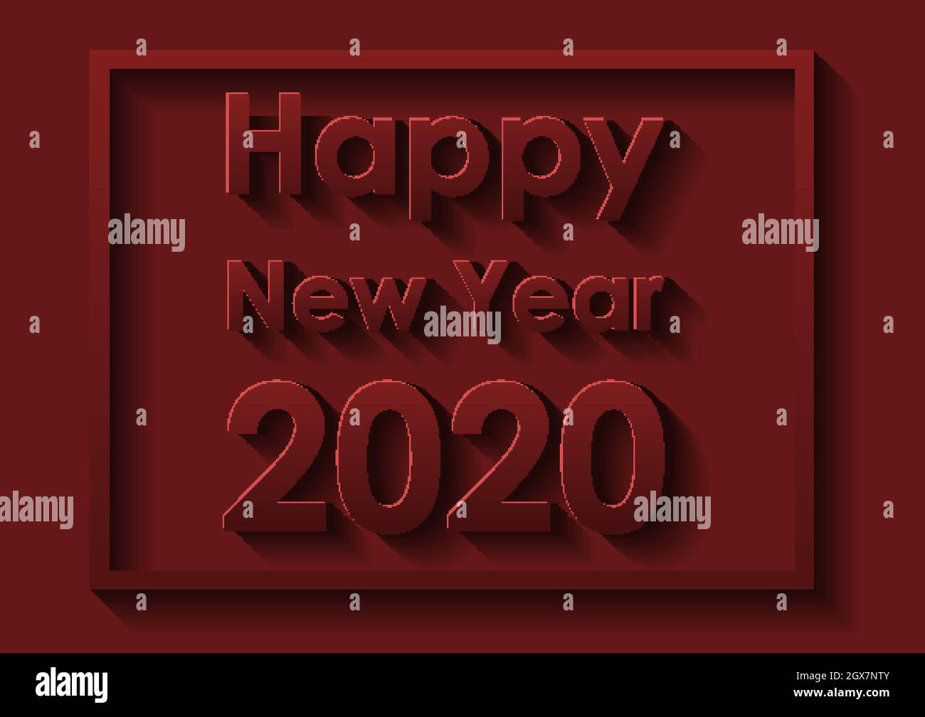 Happy new year red background Stock Vector Images - Alamy