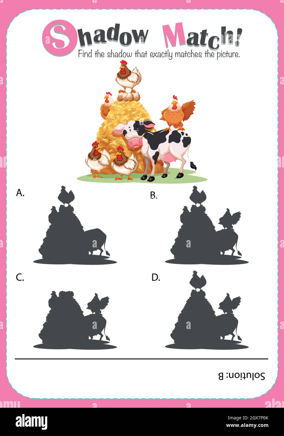 Farm animals activity Stock Vector Images - Alamy