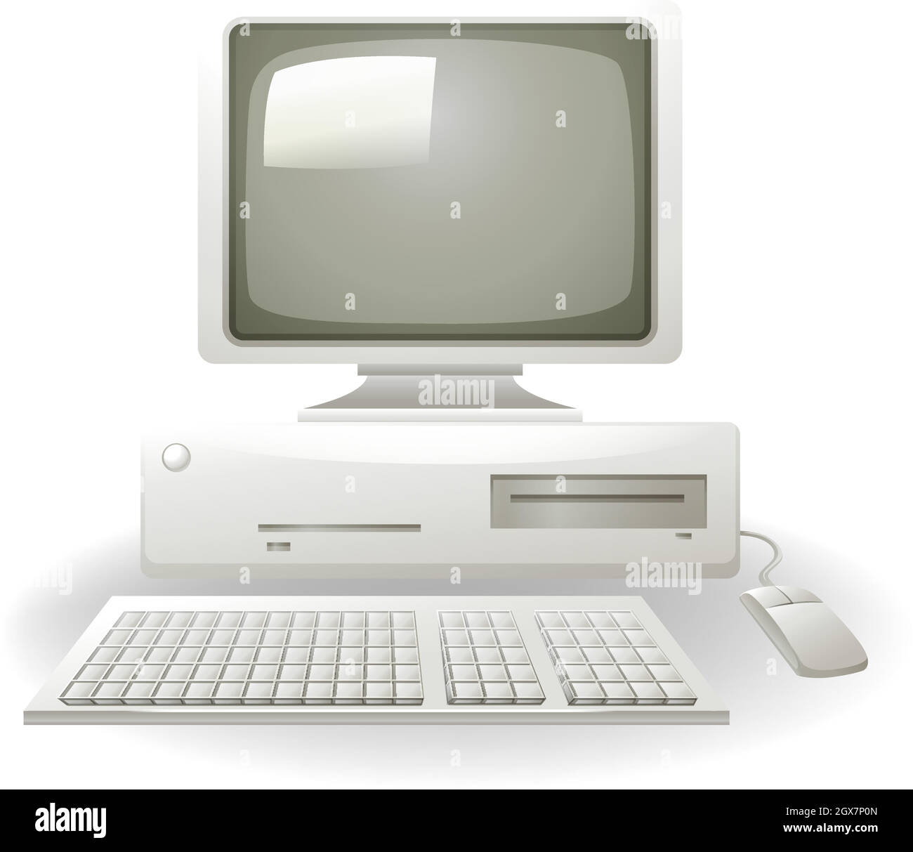 Old computer Stock Vector Images - Alamy