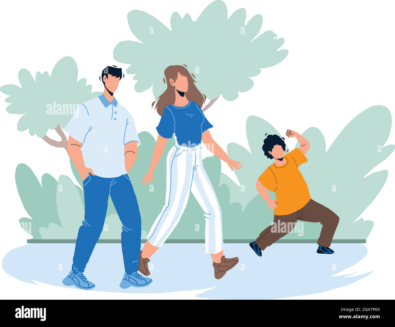 Family fun time in Cut Out Stock Images & Pictures - Alamy