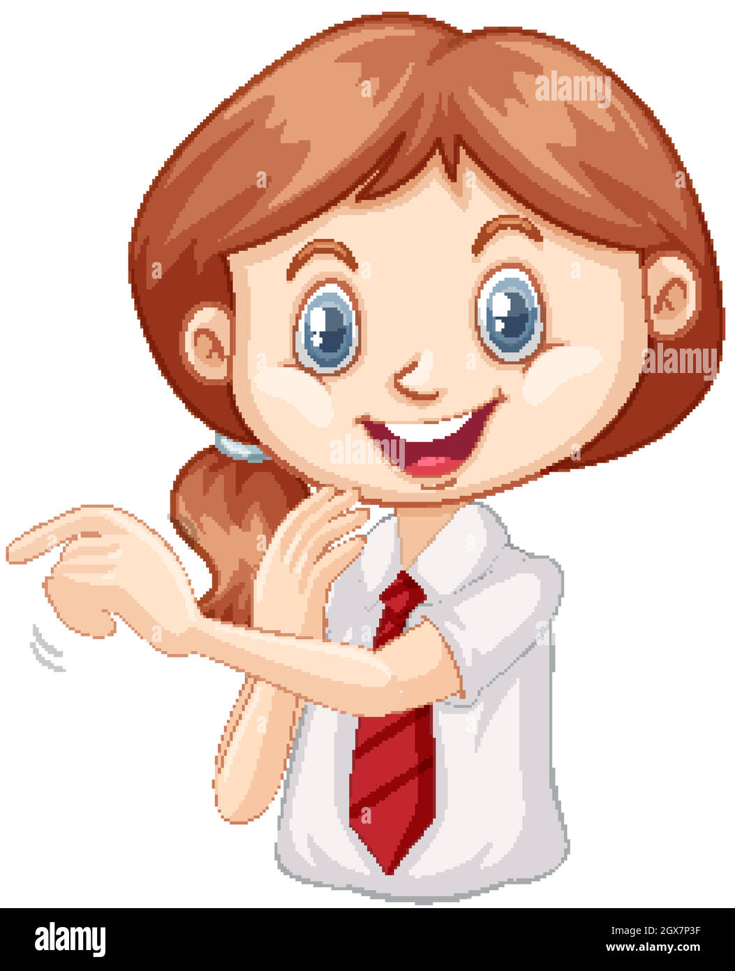 One happy girl pointing finger Stock Vector Image & Art - Alamy One happy girl pointing finger Stock Vector Image & Art - Alamy