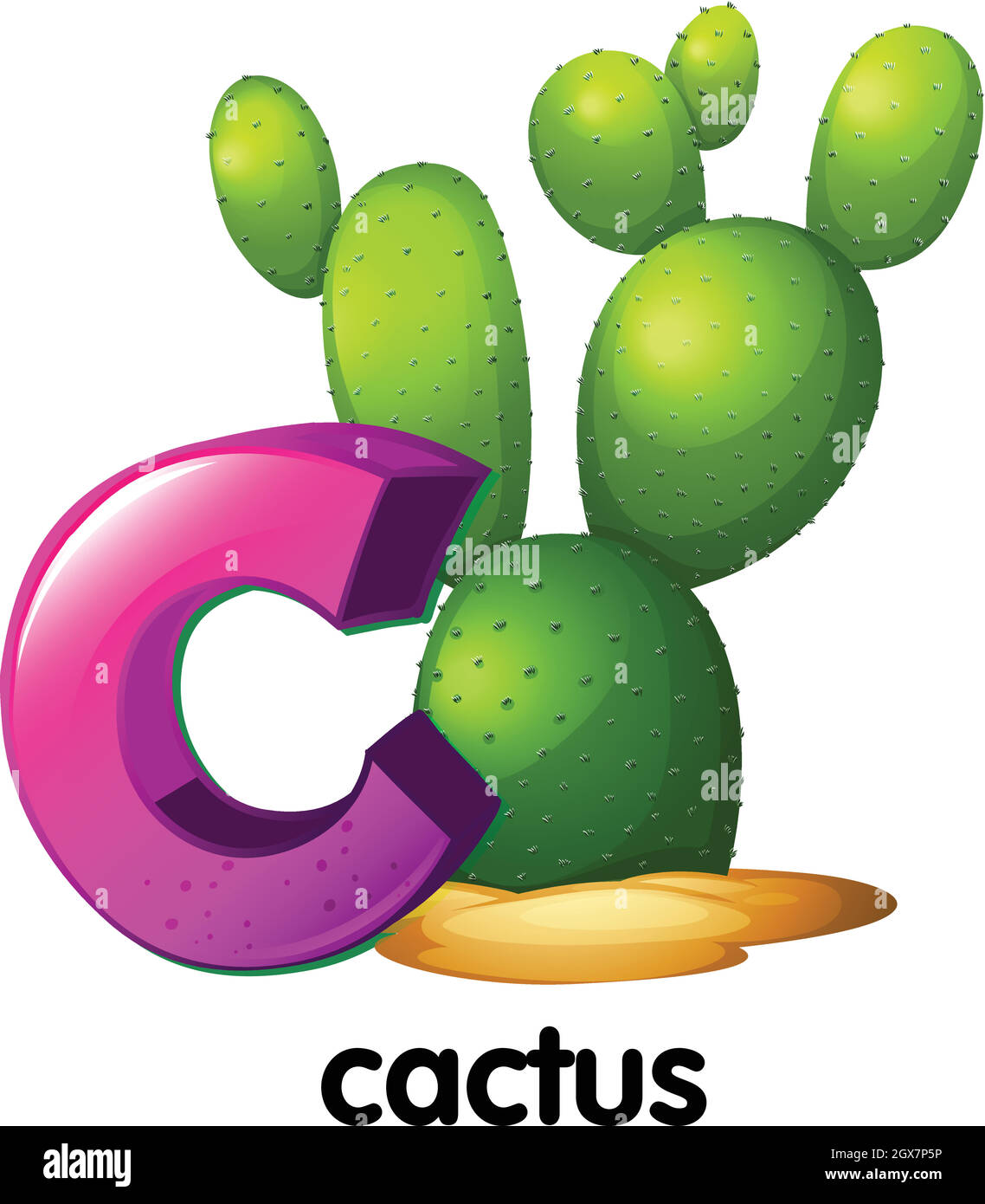 A letter C for cactus Stock Vector Image & Art - Alamy
