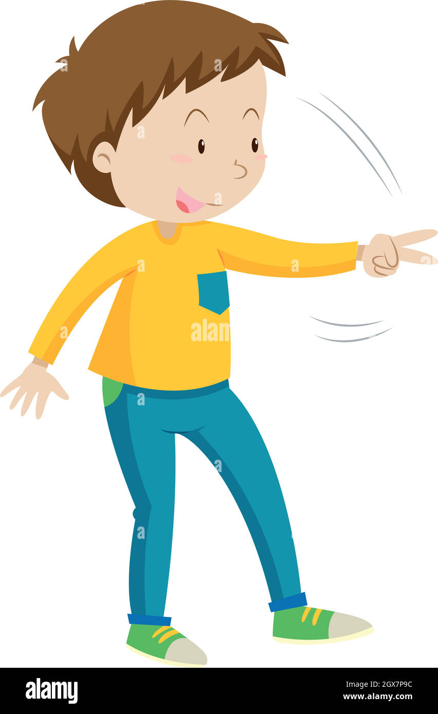 Boy playing rock scissors paper Stock Vector Image & Art - Alamy