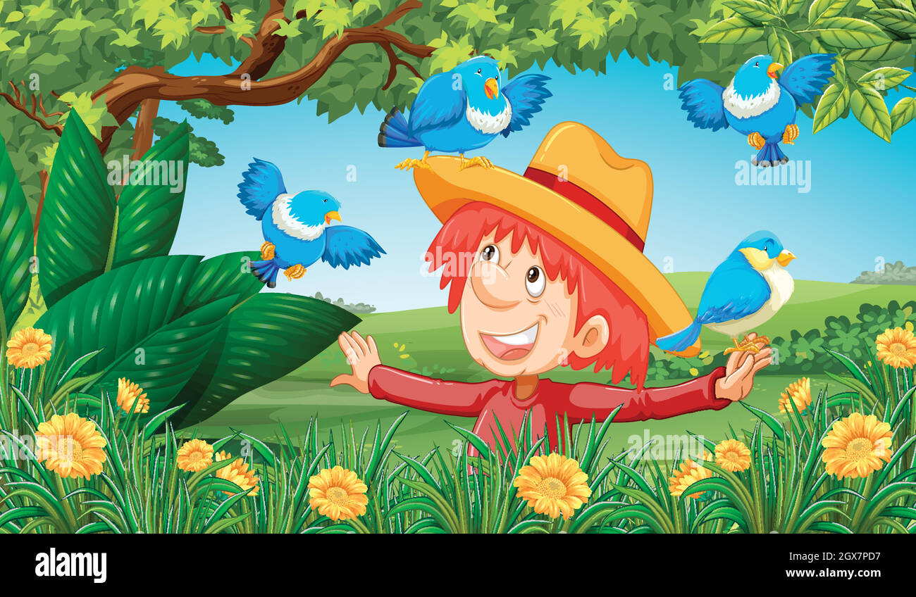 Blue hair man Stock Vector Images - Alamy