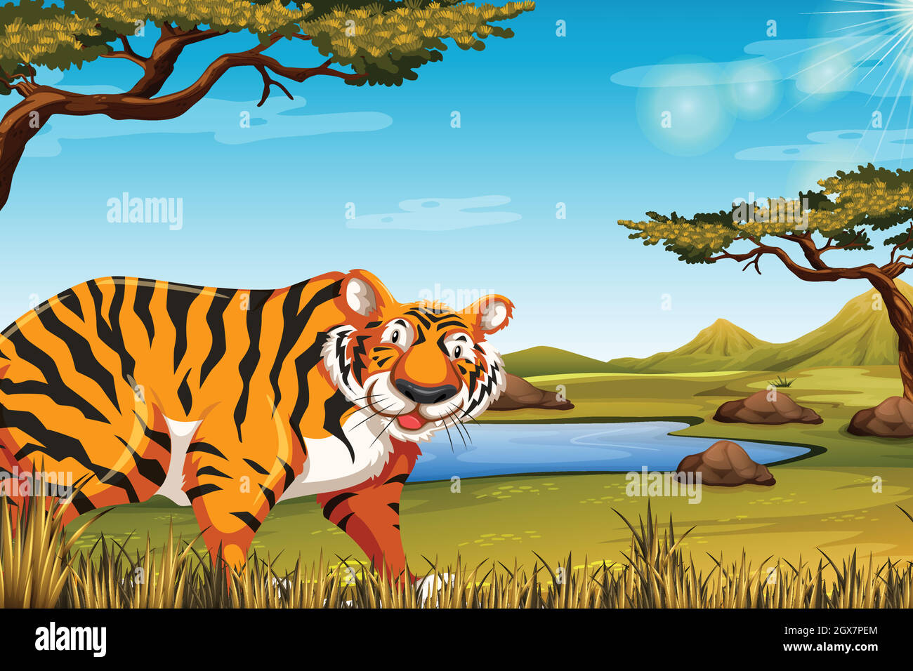 Art in nature africa Stock Vector Images - Alamy