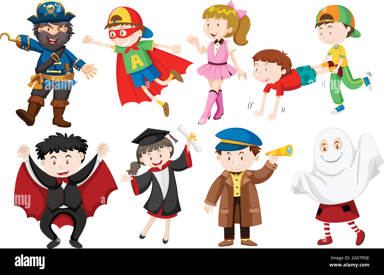People in different costumes Stock Vector Image & Art - Alamy