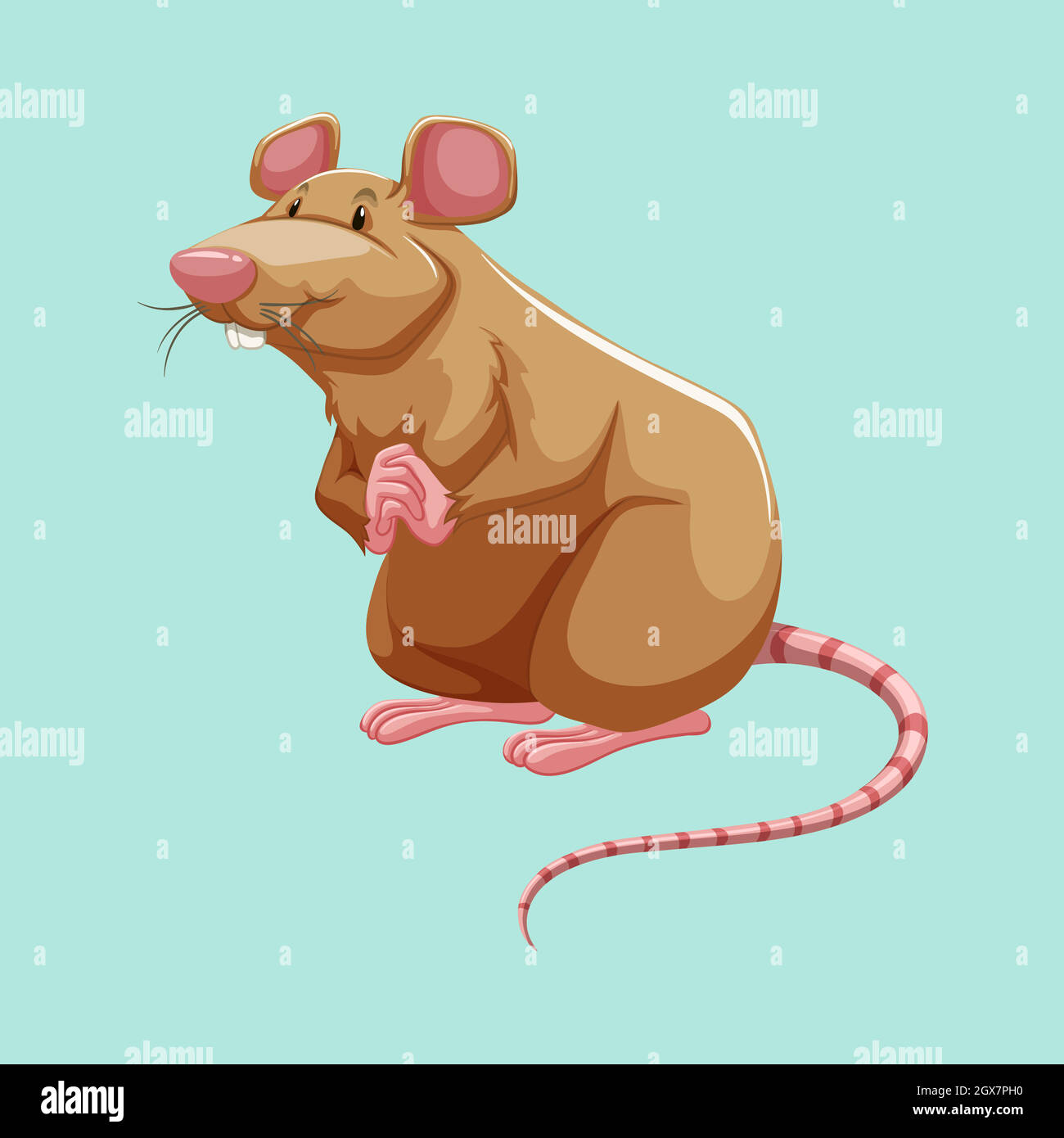 Brown rat standing alone Stock Vector Image & Art - Alamy