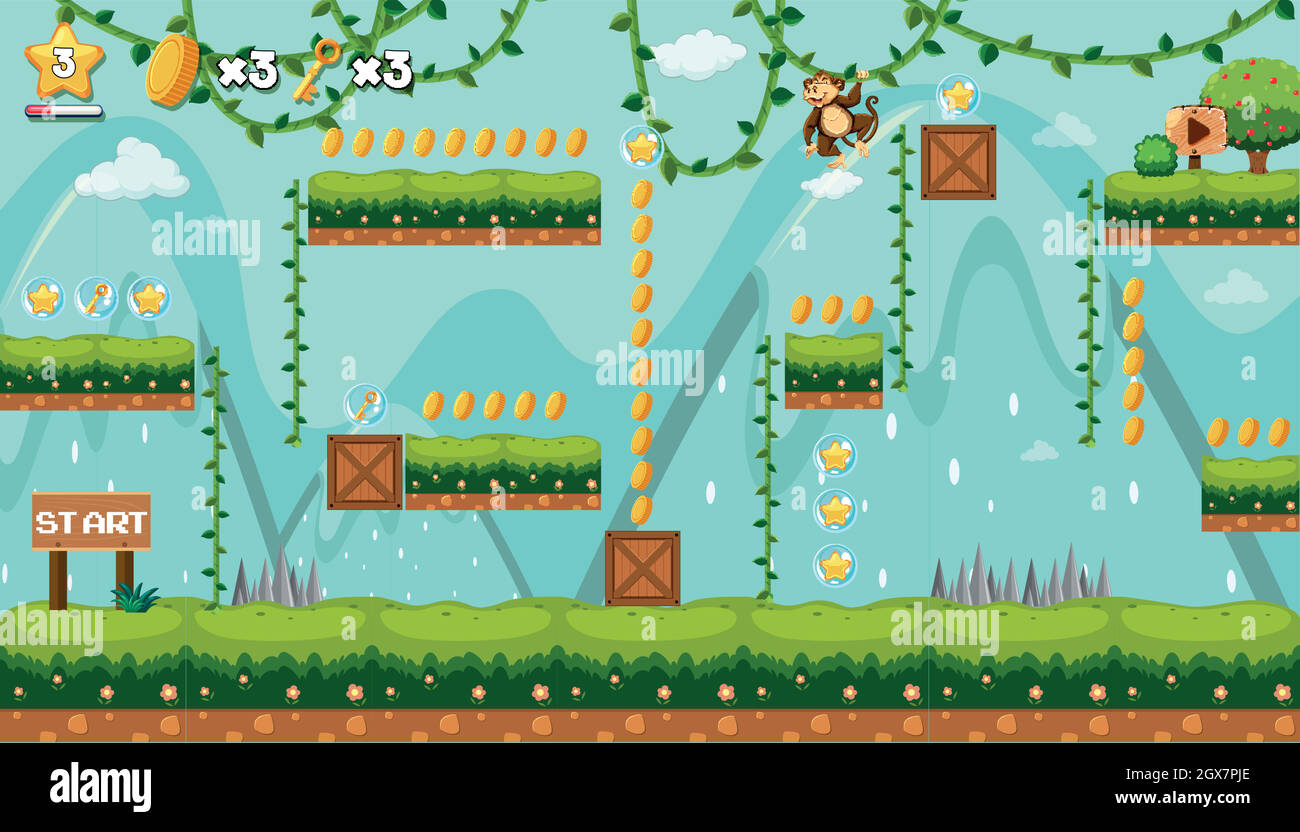 Jungle game Stock Vector Images - Alamy