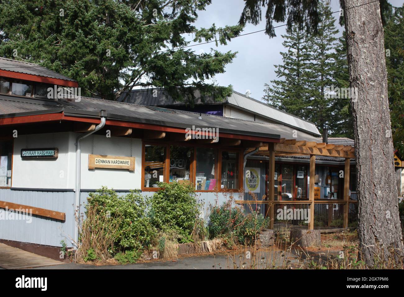 Stores on Denman Island Stock Photo - Alamy