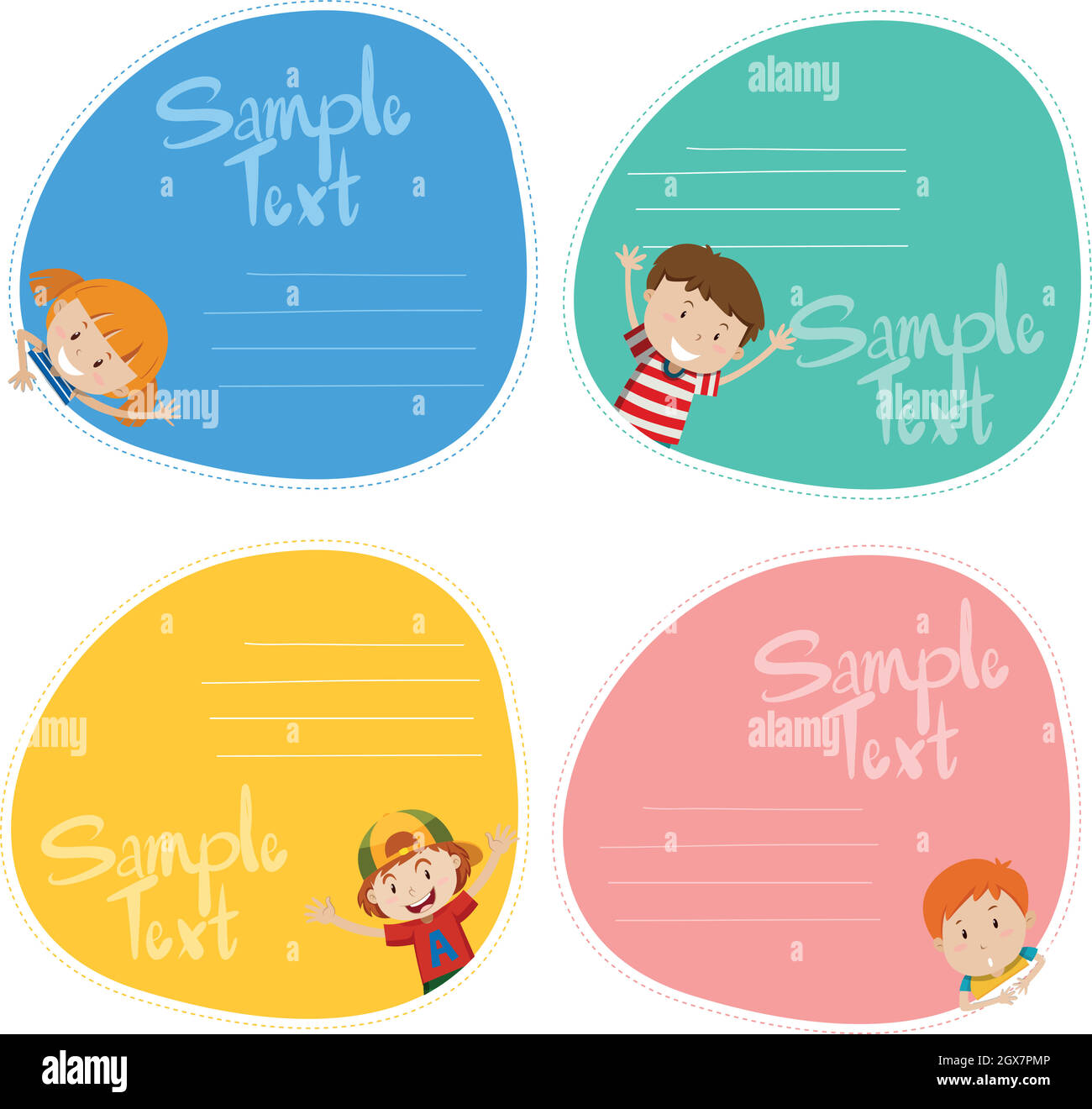 A set of text banner Stock Vector Image & Art - Alamy