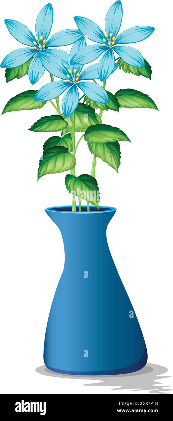 Flowers blue green Stock Vector Images - Alamy