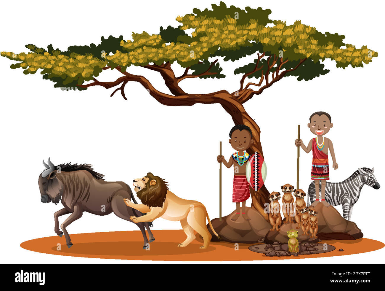 African child traditional clothing Cut Out Stock Images & Pictures - Alamy