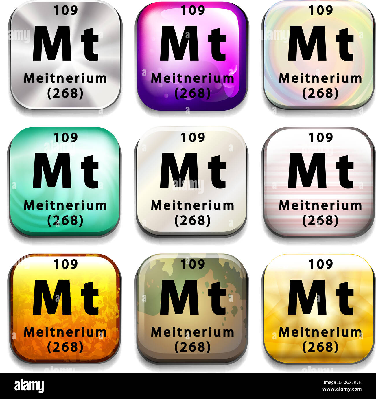Periodic table of chemical elements Stock Vector Images - Alamy