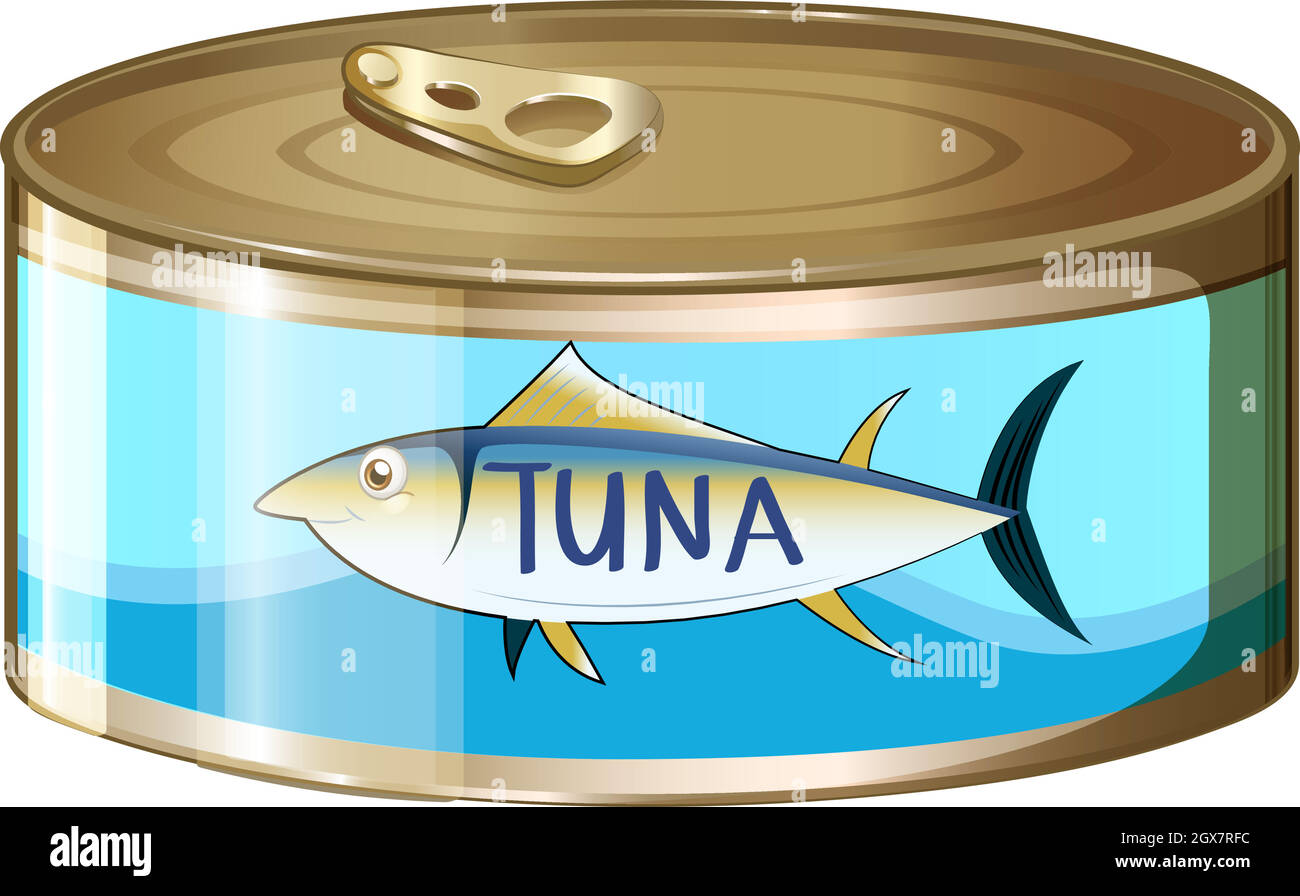 A can of tuna Stock Vector Image & Art - Alamy