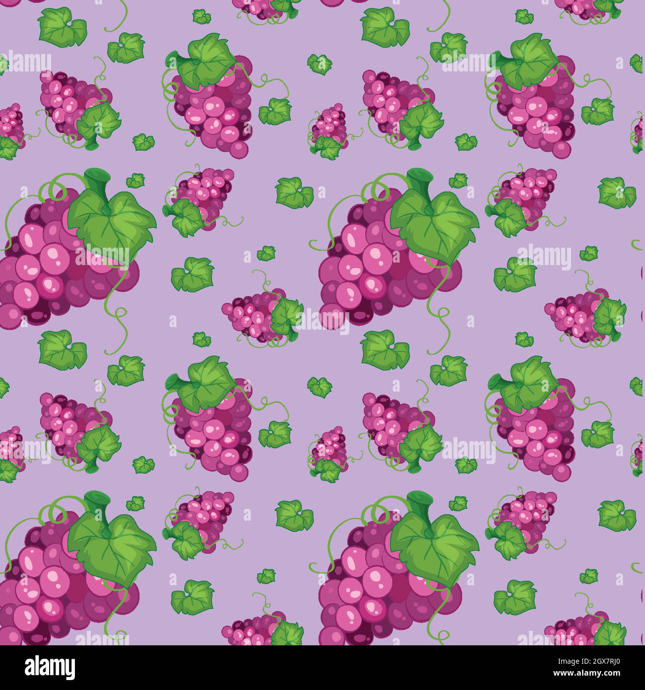 Seamless background design with purple grapes Stock Vector Image & Art ...