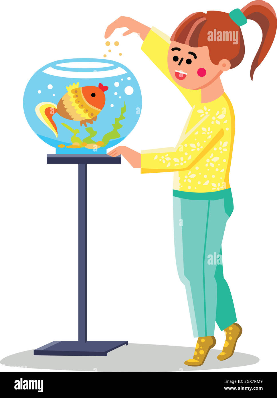 Feeding Fish Clipart