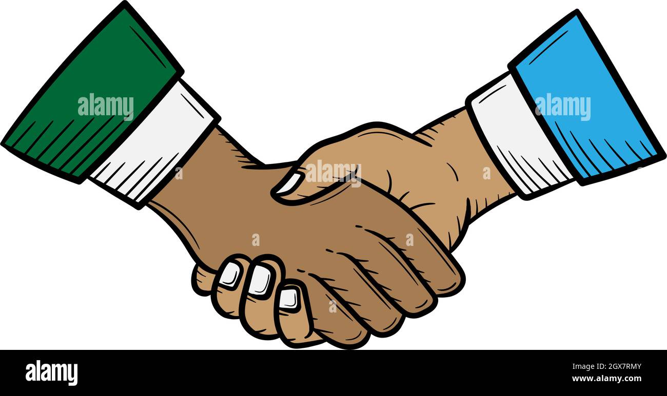 Male handshake Stock Vector Images - Alamy