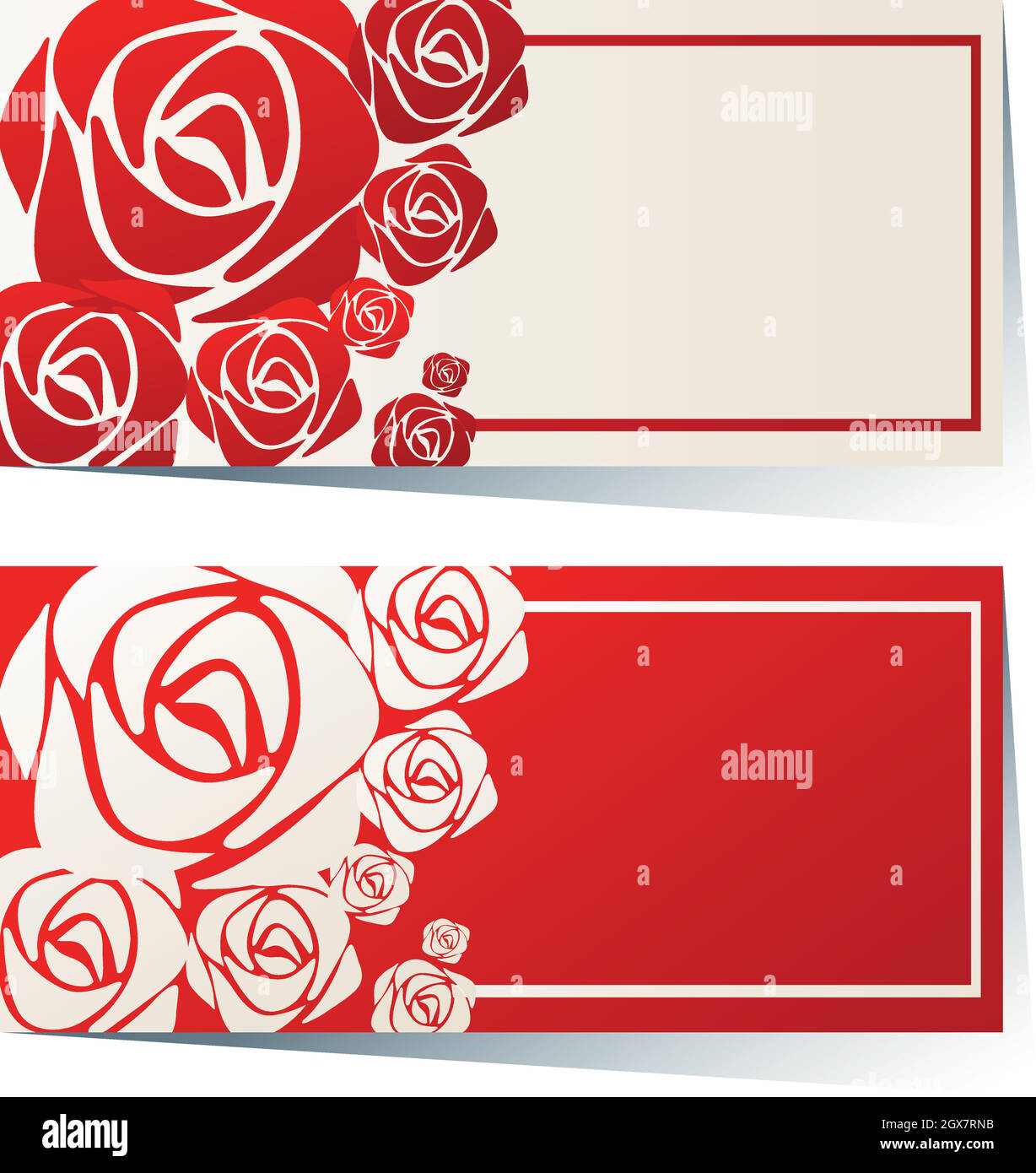 Label design with red roses Stock Vector Image & Art - Alamy
