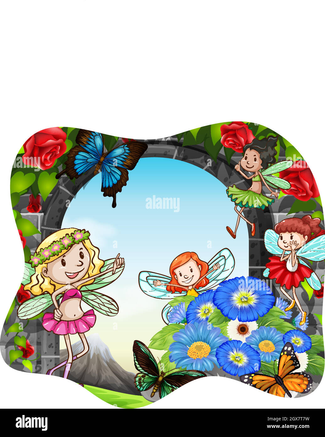 Tiny fairy Stock Vector Images - Alamy