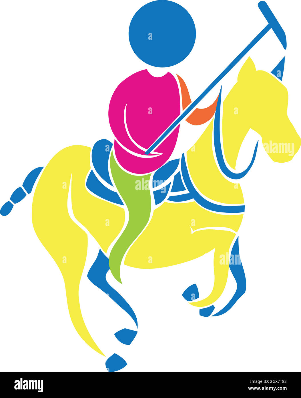 Polo game Stock Vector Images - Alamy