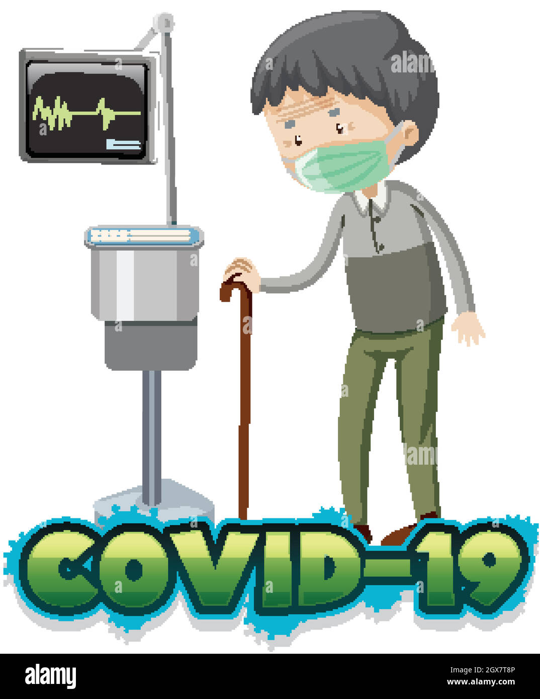 Living in pandemic Stock Vector Images - Alamy