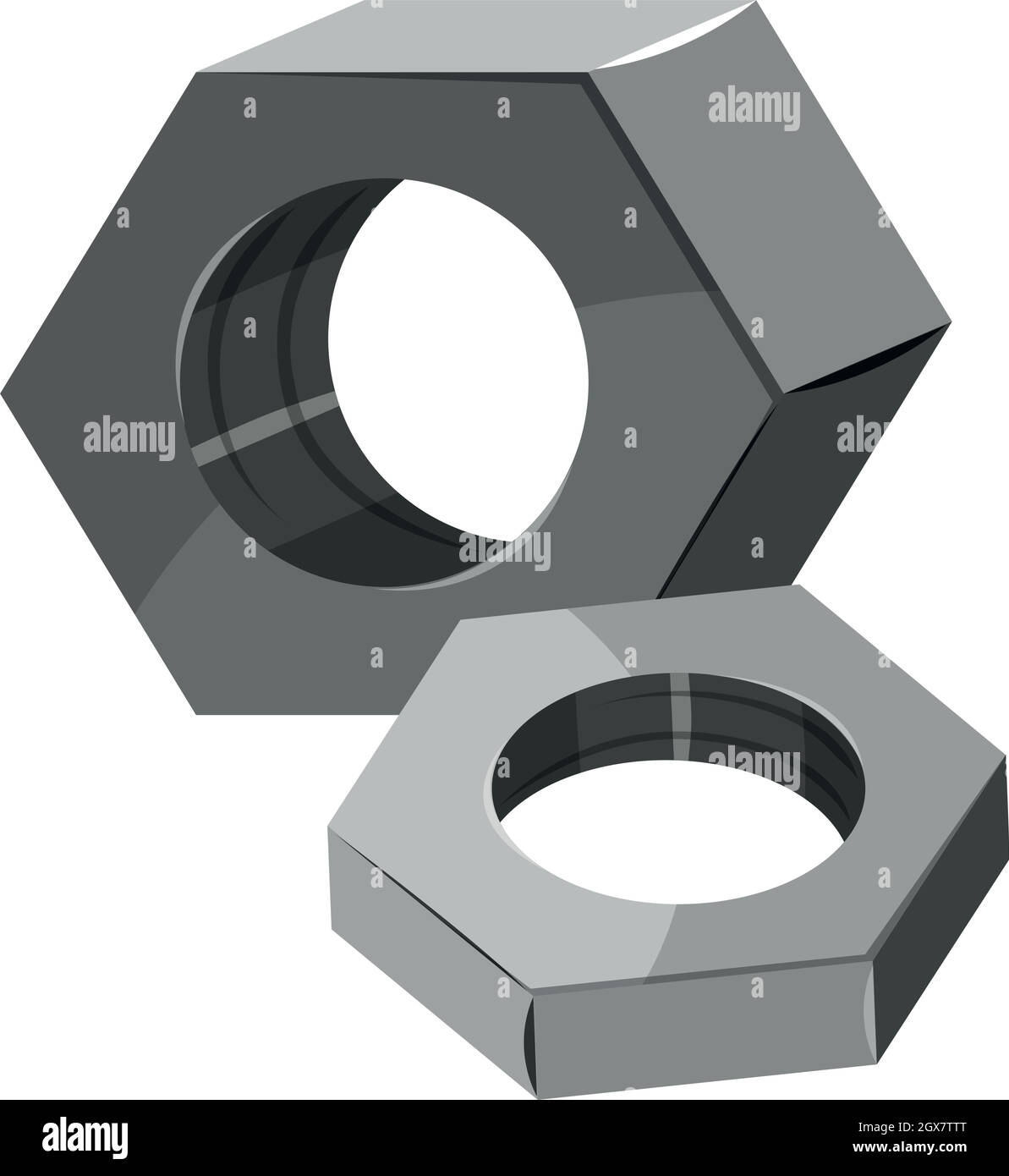 Hexagon screws Stock Vector Images - Alamy