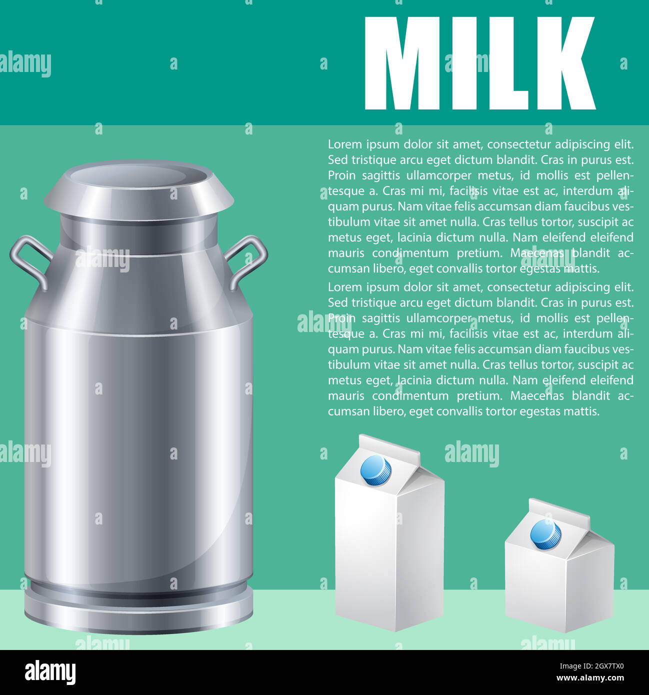 Food beverage milk box Stock Vector Images - Alamy