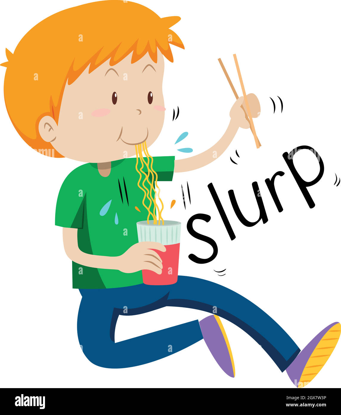 Slurping hi-res stock photography and images - Alamy