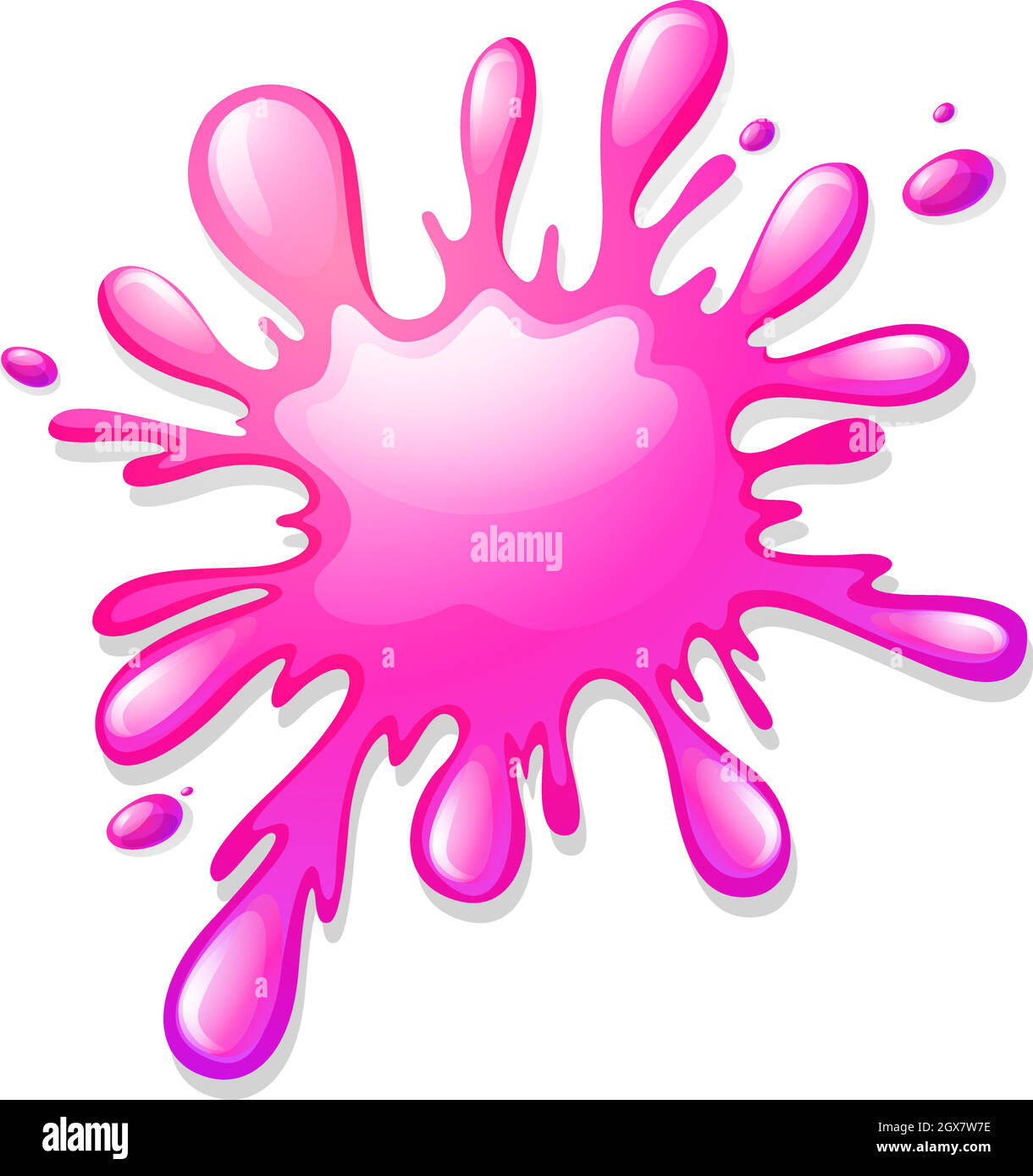 Pink color splash on white Stock Vector Image & Art - Alamy