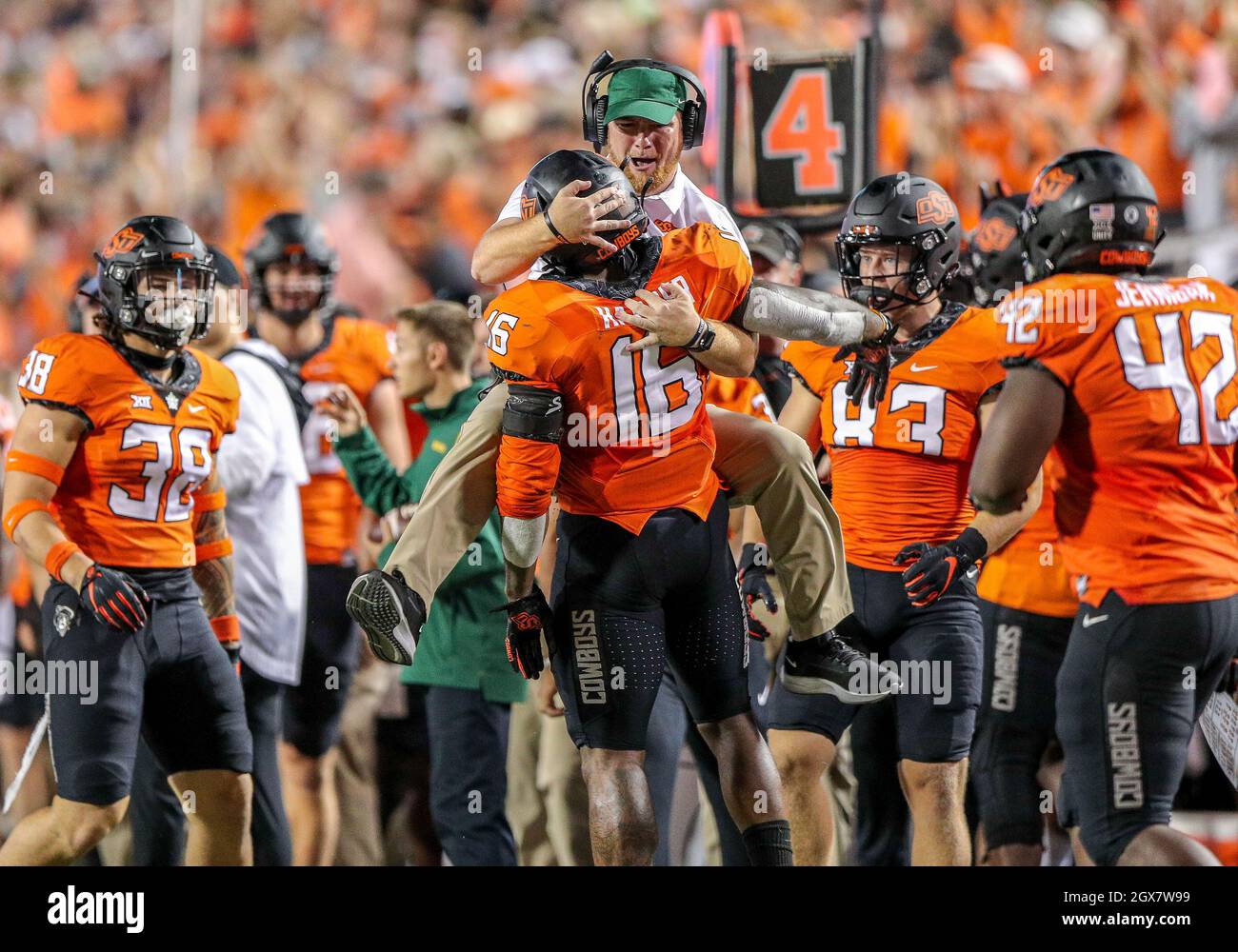 October 02, 2021: Oklahoma State Defensive Coordinator Jim Knowles ...
