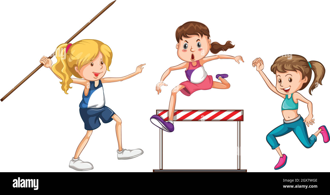 Set of sport athletes character Stock Vector Image & Art - Alamy