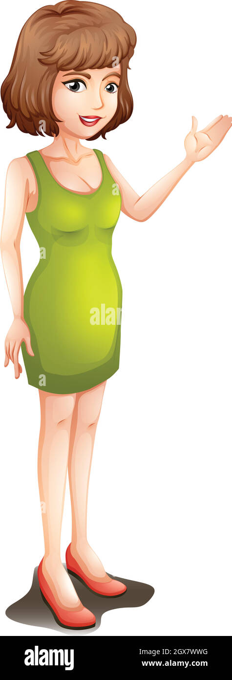 Pretty businesswoman Stock Vector Images - Alamy