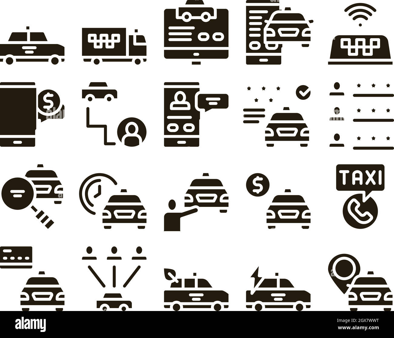 Taxi transfer booking online Stock Vector Images - Alamy