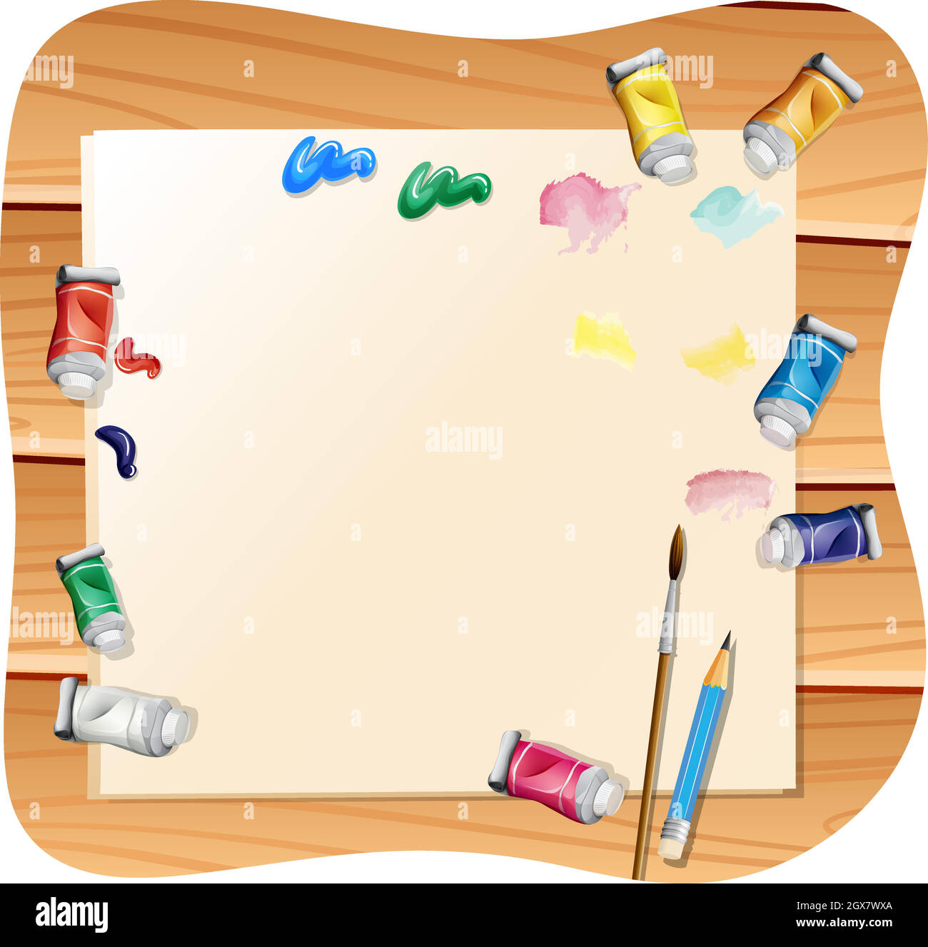 Paint board Stock Vector Images - Alamy