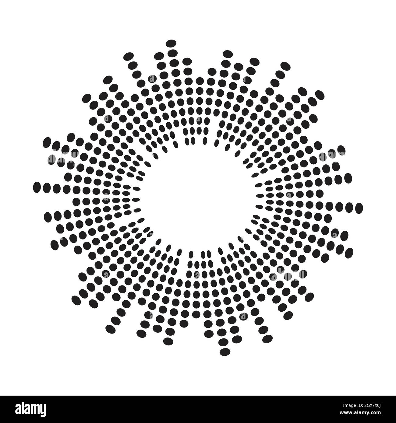 Abstract equalizer music sound wave circle vector icon symbol. logo ...