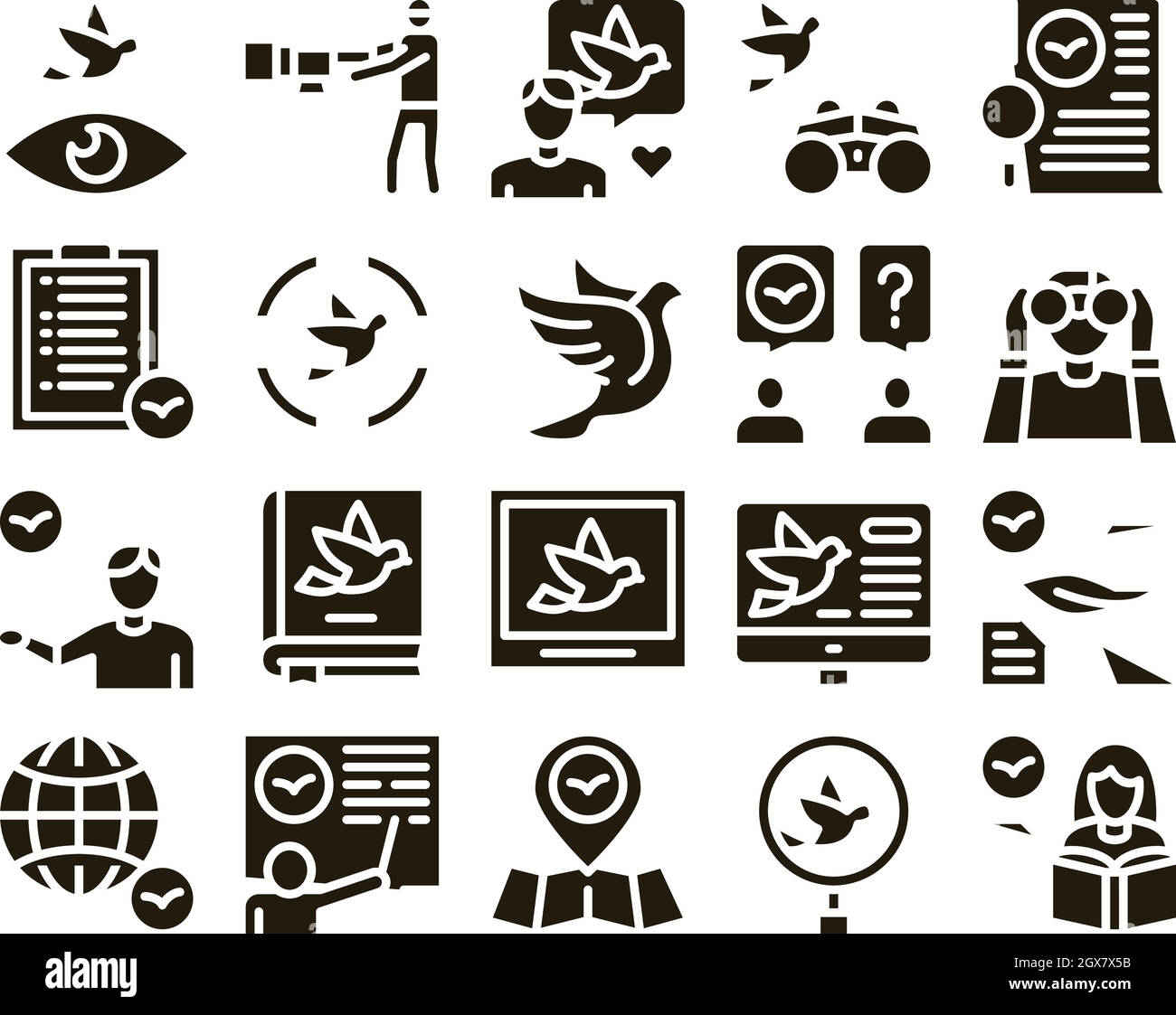 Bird Watching Symbols