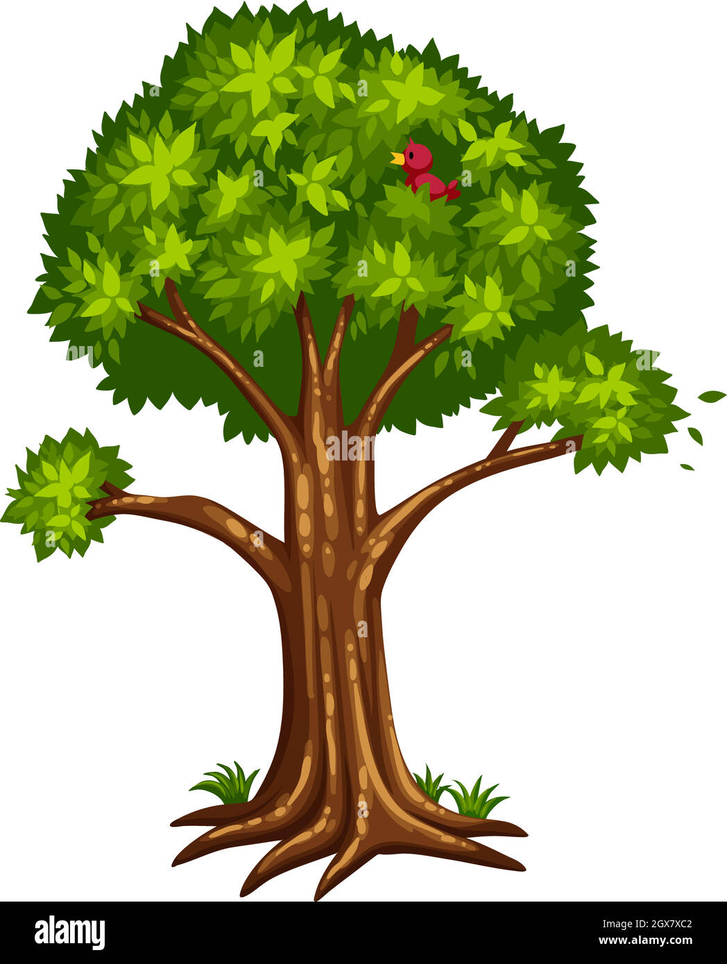 Single Tree Branch Vector
