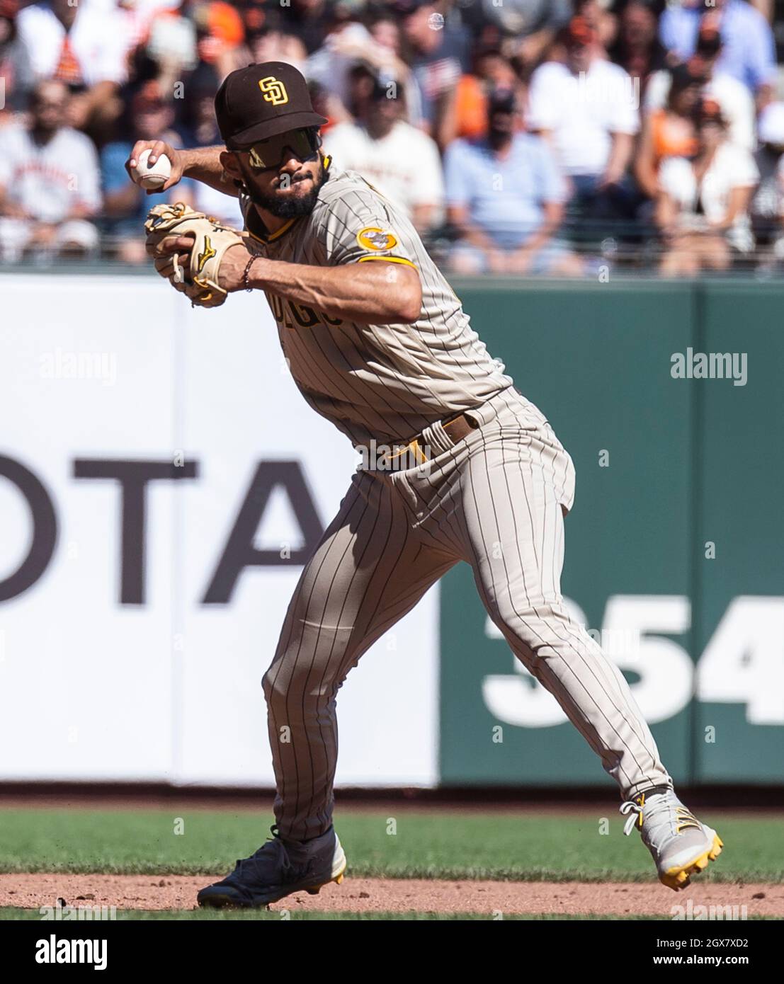 October 03 2021 San Francisco CA, U.S.A. San Diego shortstop Fernando ...