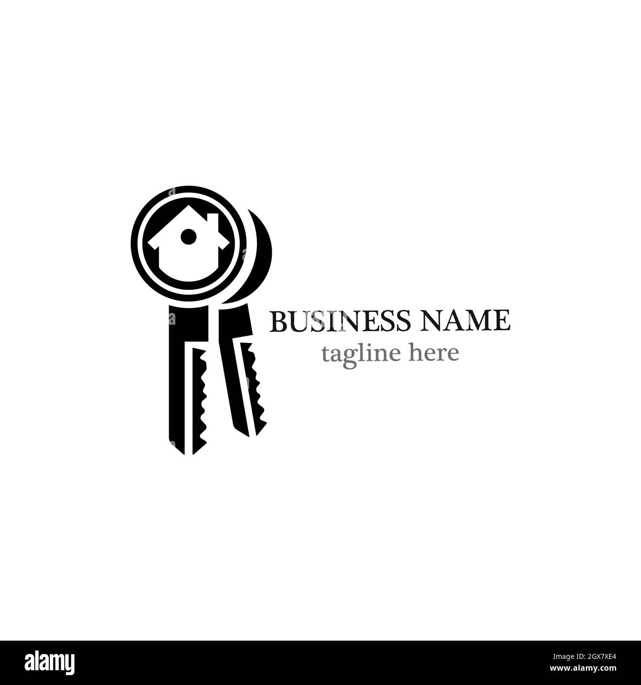 Key logo template vector icon design Stock Photo - Alamy