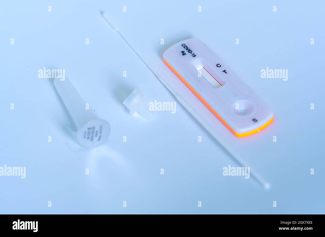 Antigen test rapid kits of Covid-19 quick detection testing. COVID-19 ...