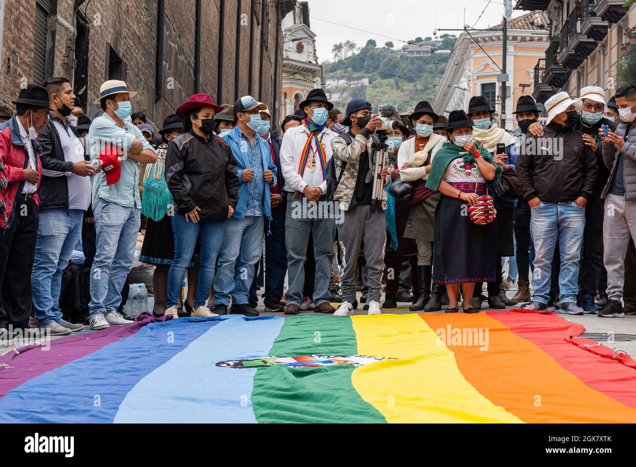 Confederation of indigenous nationalities of ecuador hi-res stock ...