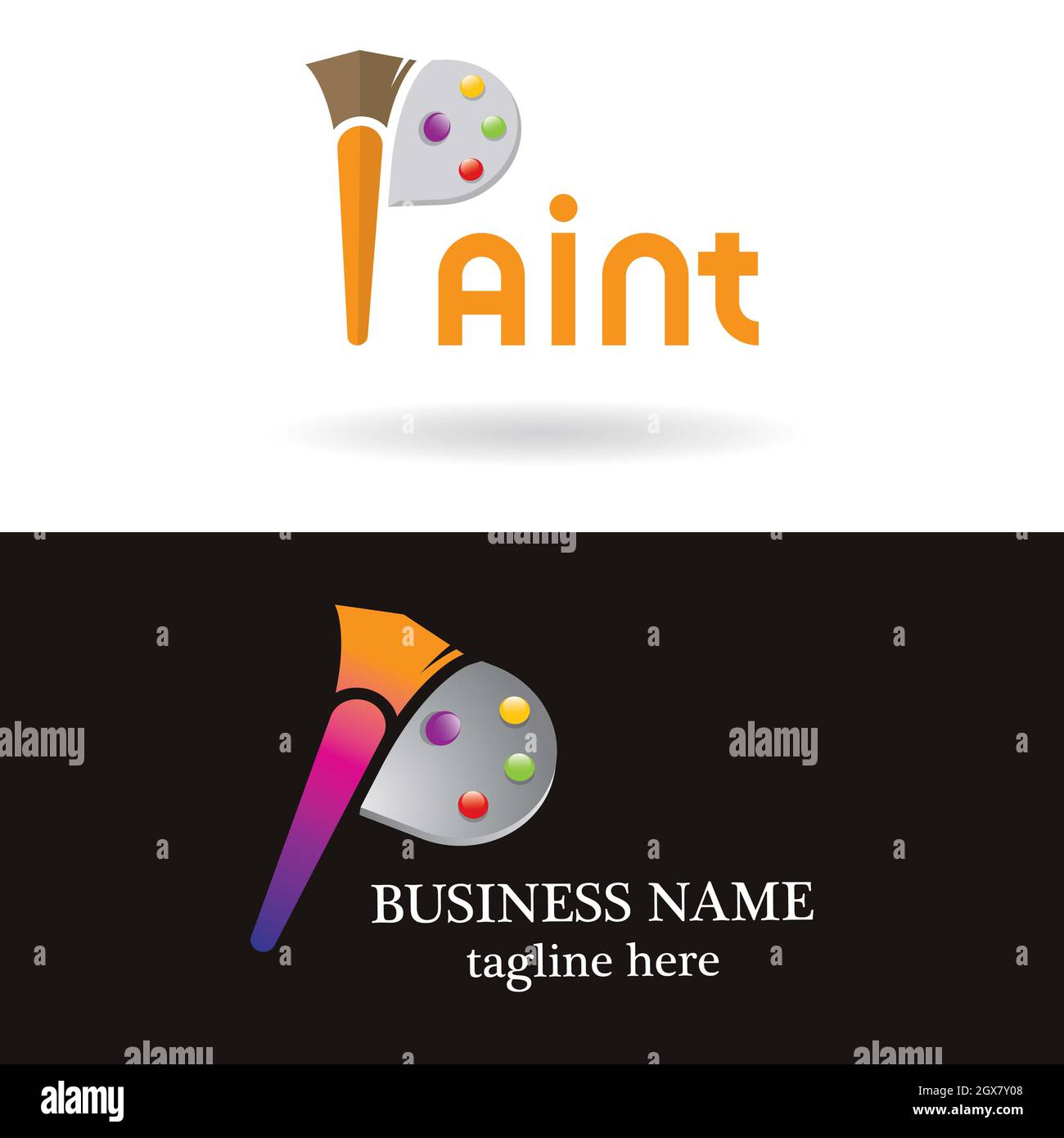 Painter logo hi-res stock photography and images - Alamy
