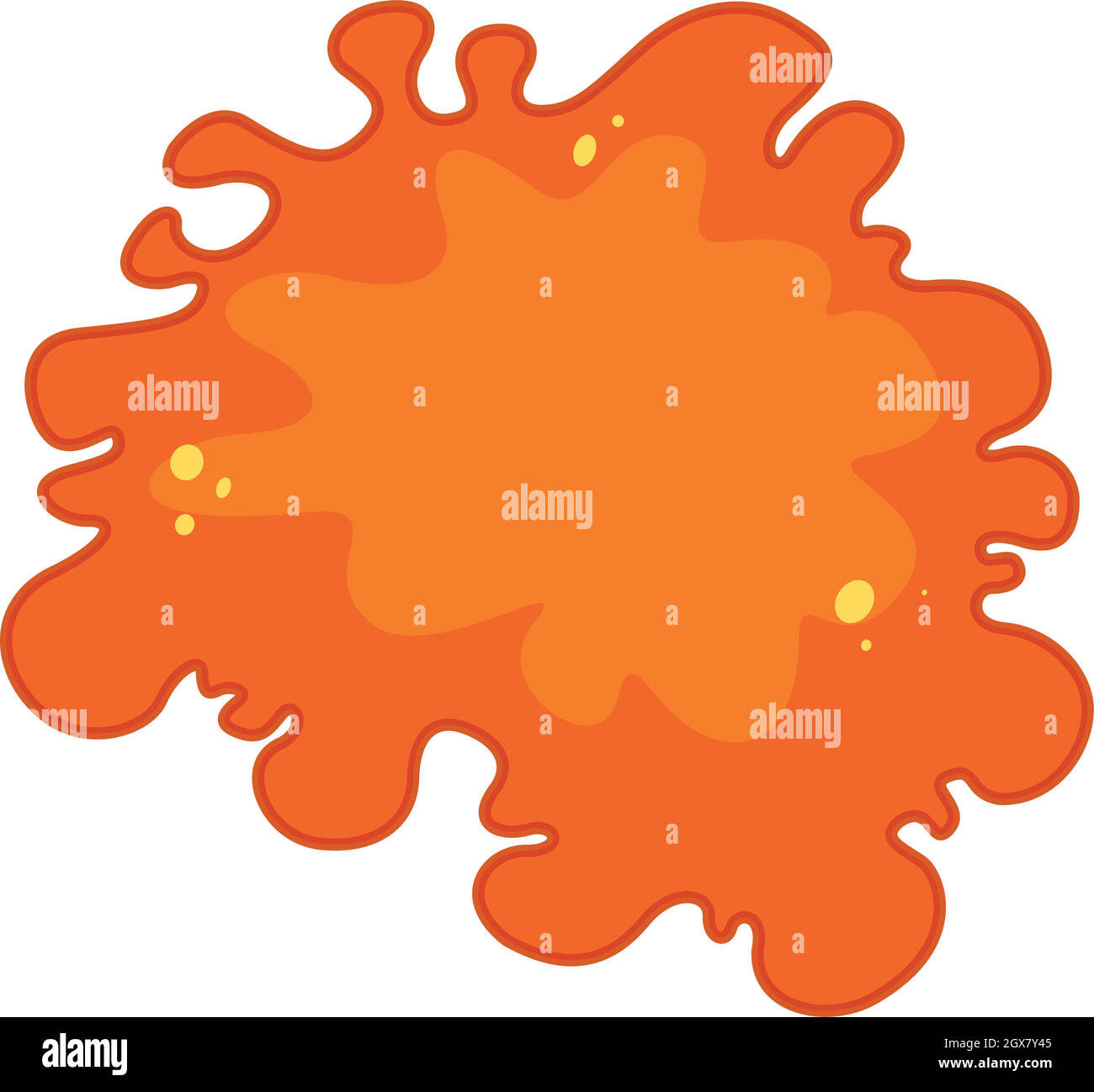 Orange bacteria on white Stock Vector Image & Art - Alamy