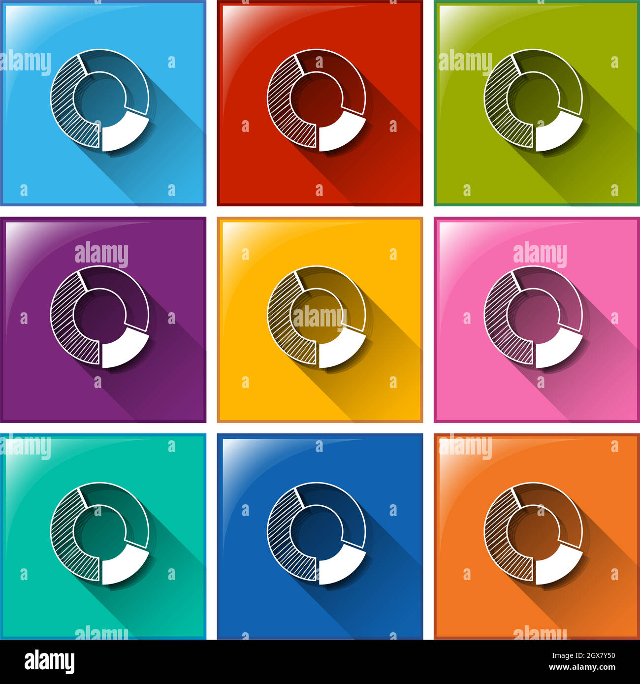 Icons with graphs Stock Vector Image & Art - Alamy