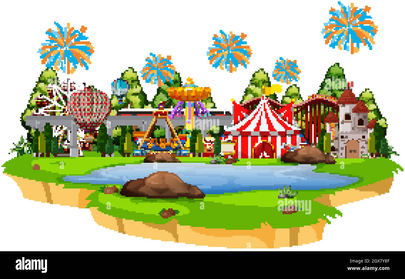 African wildlife scene Cut Out Stock Images & Pictures - Alamy