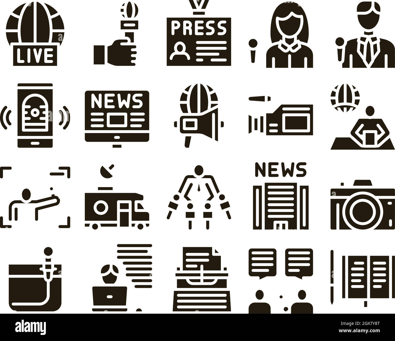 Journalist symbol hi-res stock photography and images - Alamy