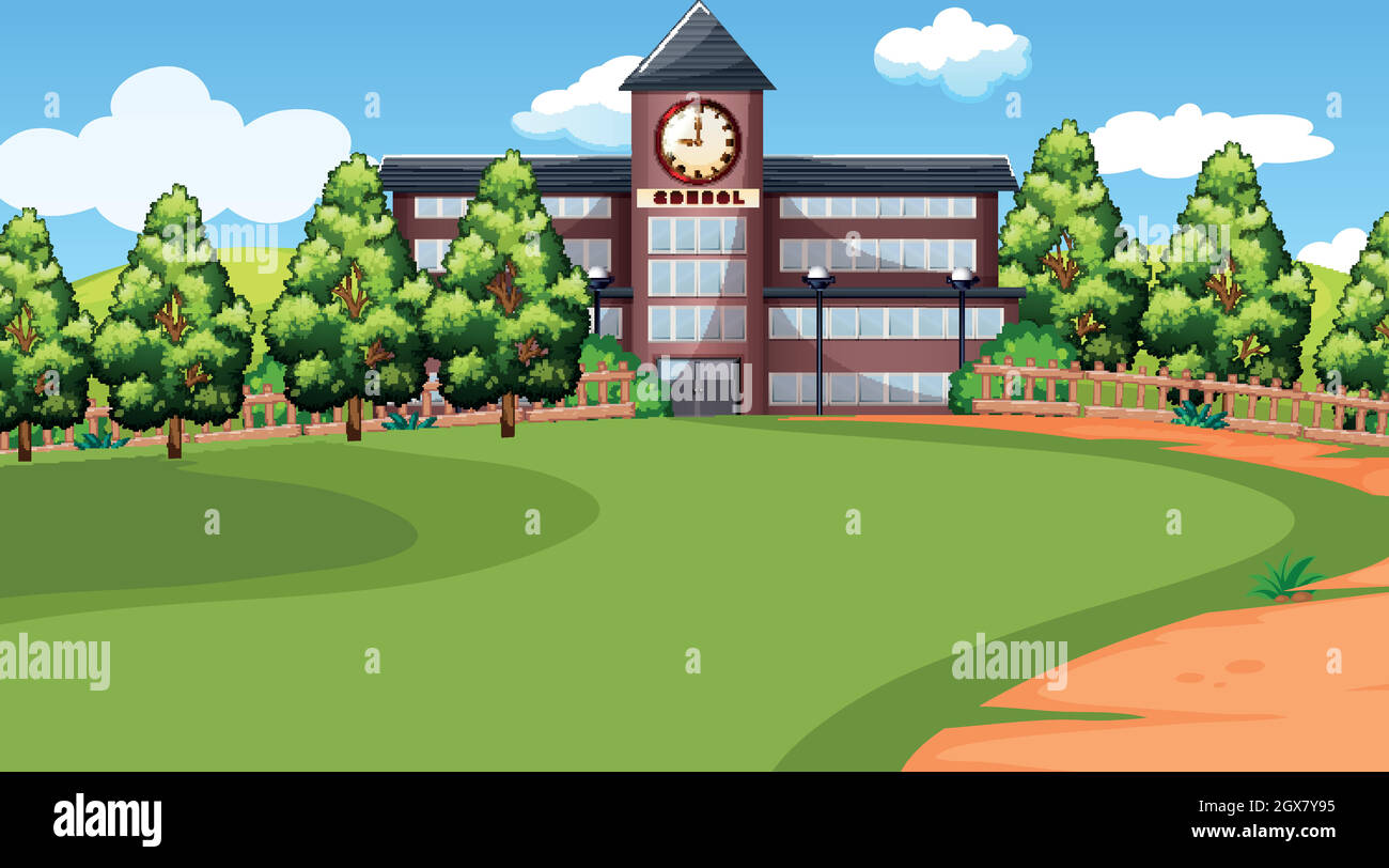 A scene of school Stock Vector Image & Art - Alamy